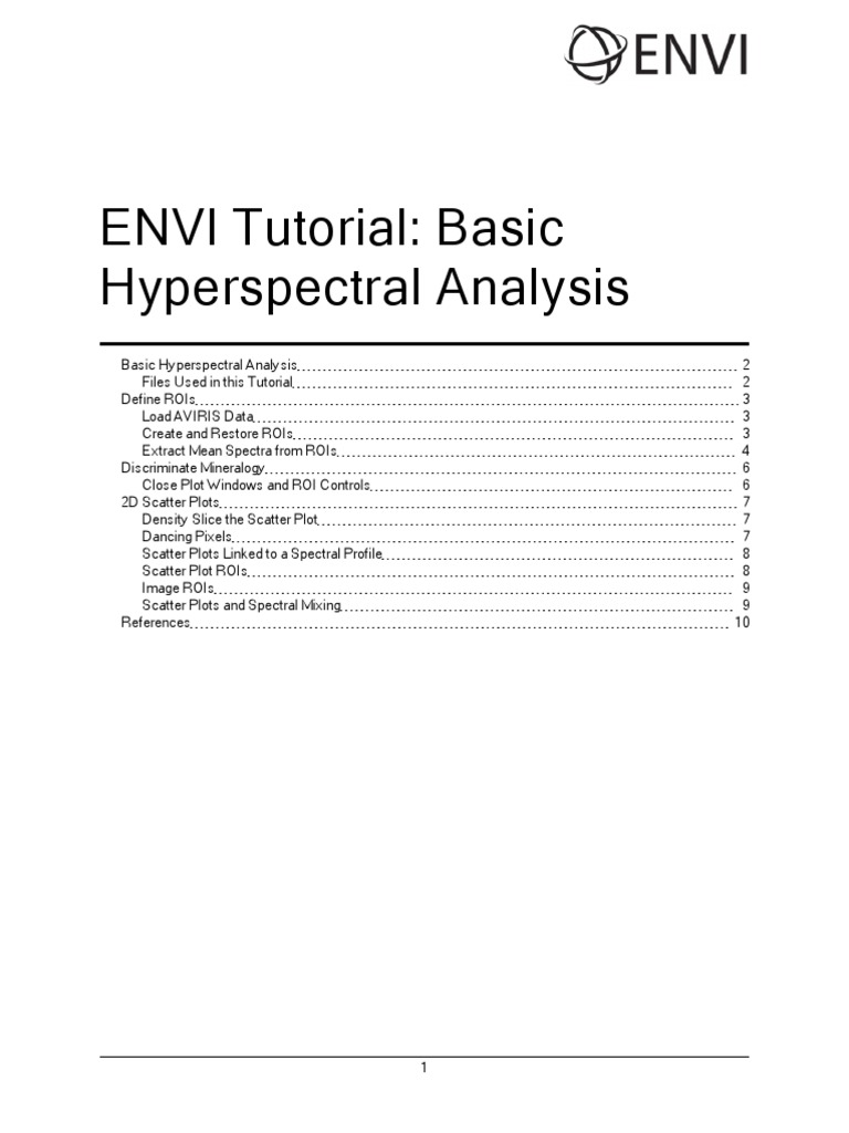 ENVI Hyperspectral Analysis Guide | PDF | Rgb Color Model | Color