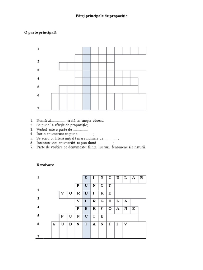 Rebusuri Limba Romana | PDF