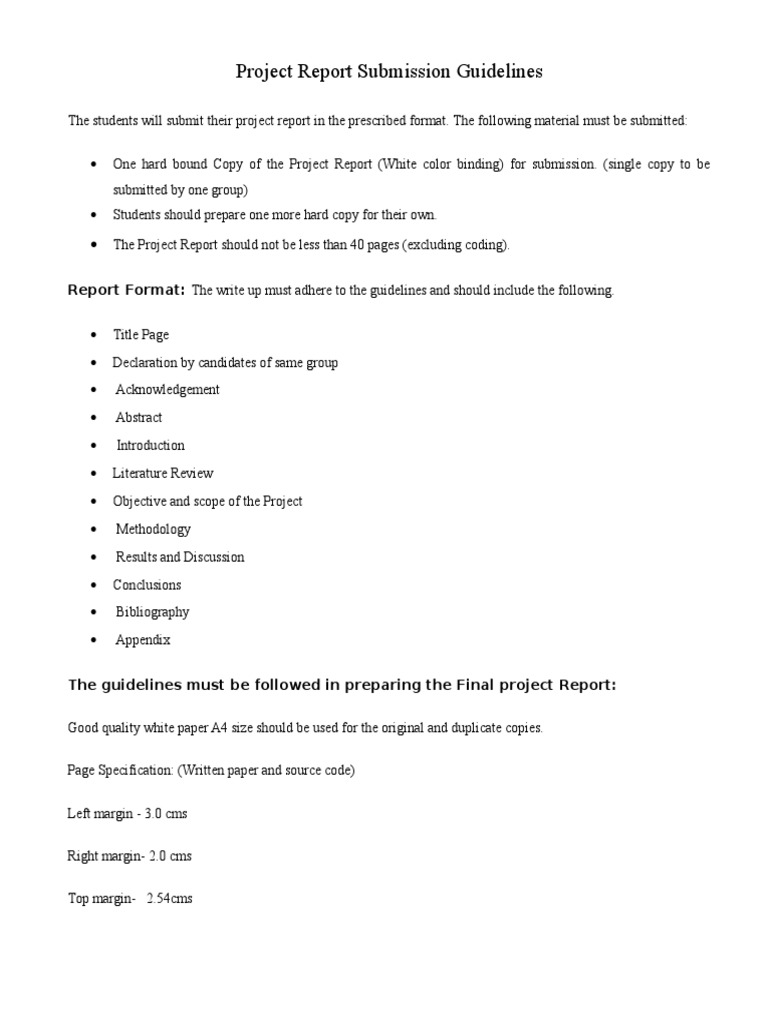 Project Report Format | PDF | Abstract (Summary) | Computing And ...