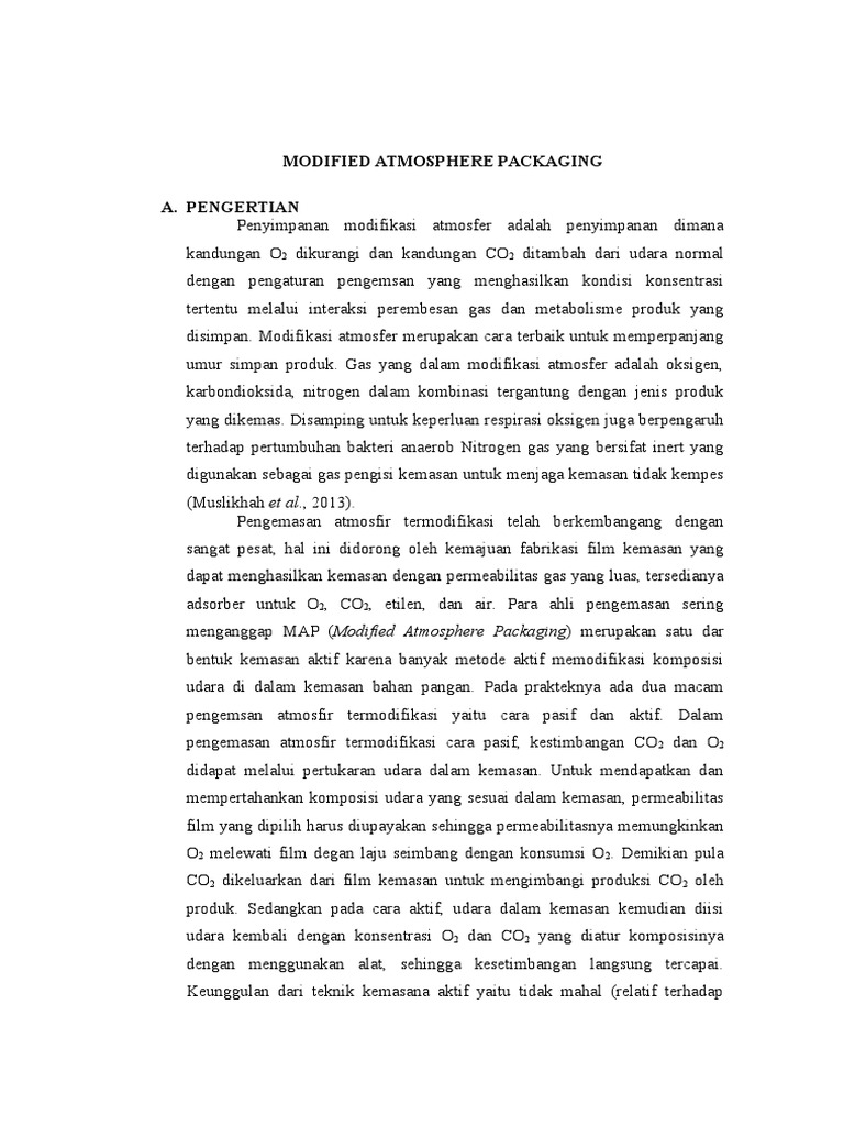 Modified Atmosphere Packaging | PDF