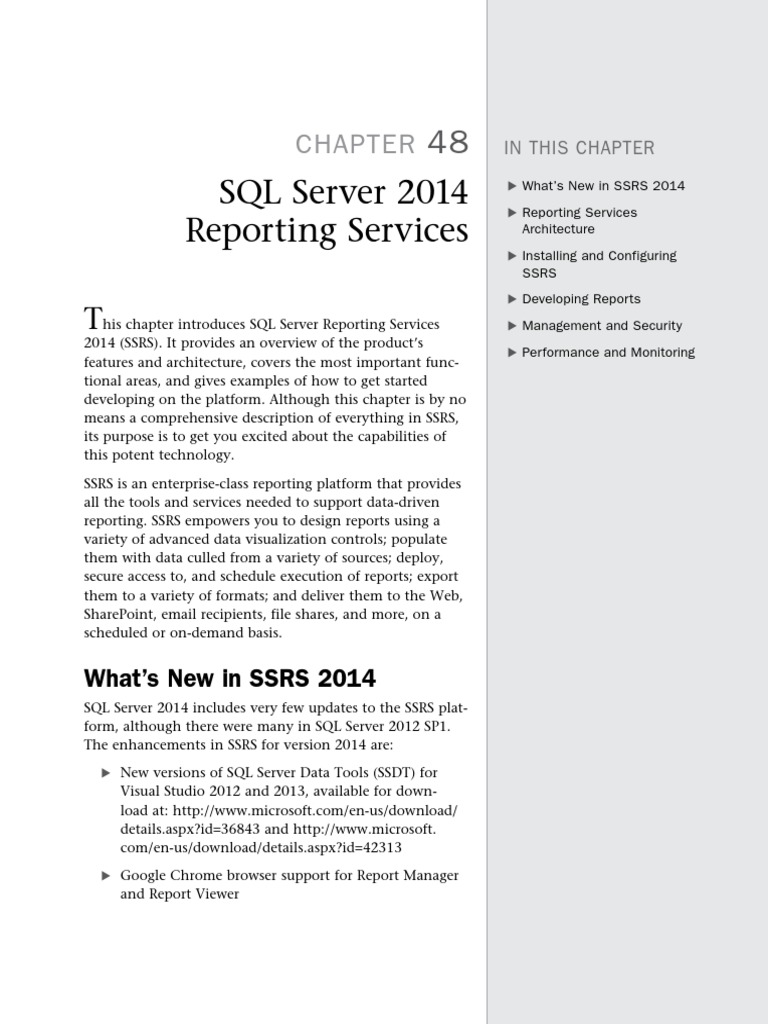 SQL Server 2008 Reporting Services | PDF | Microsoft Sql Server | Share ...