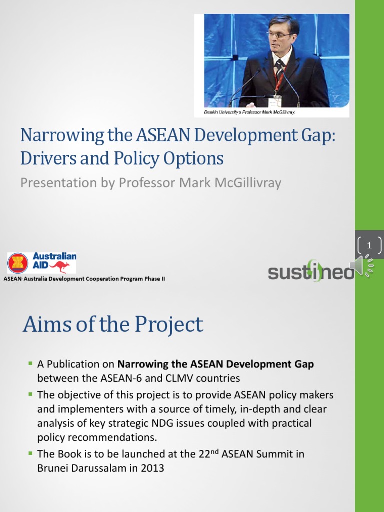 Narrowing The ASEAN Development Gap: Drivers and Policy Options | PDF ...
