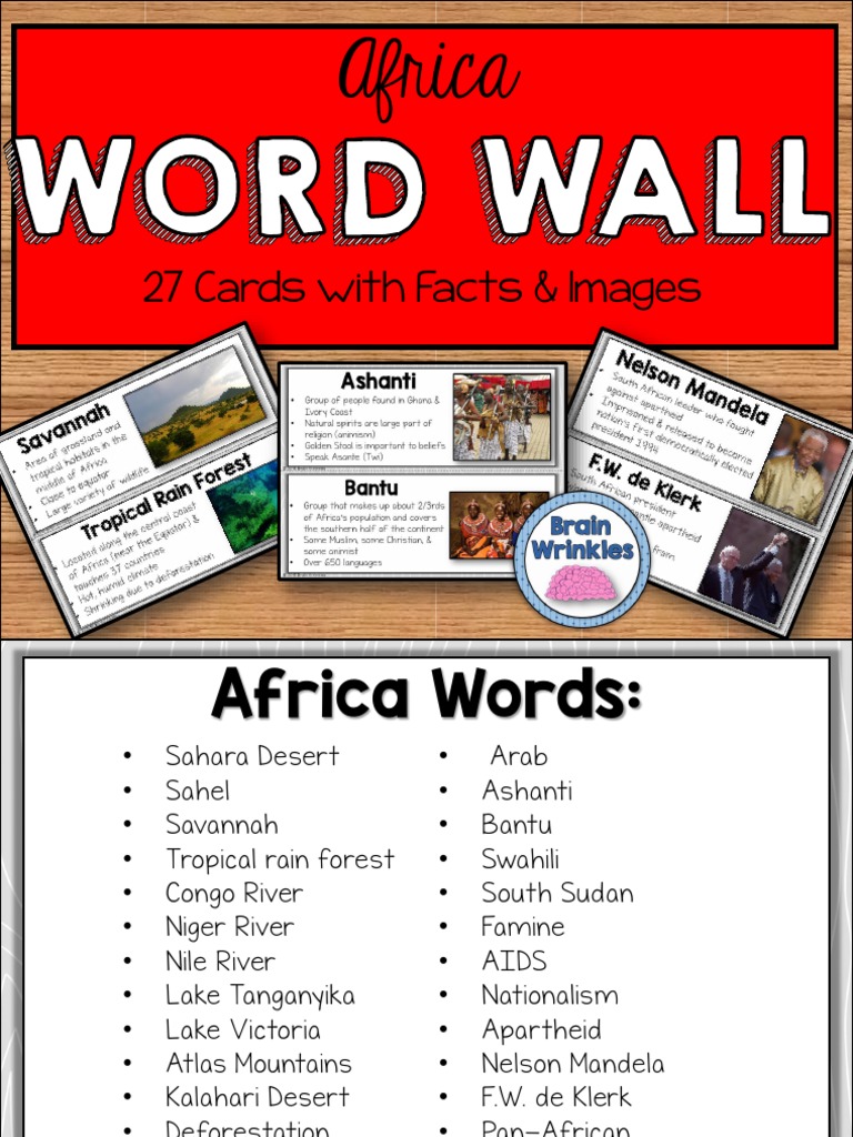 Africawordwall | PDF | Africa | Apartheid