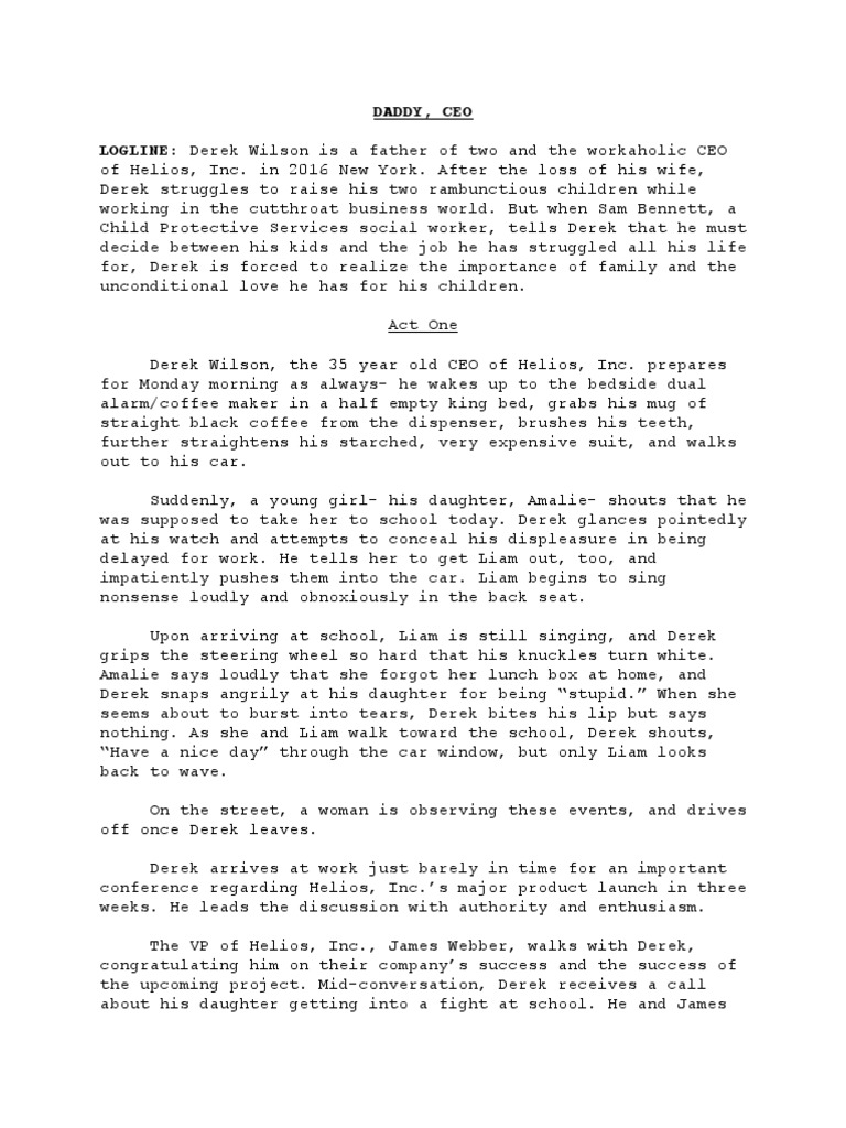 Daddy Ceo Treatment 1 | PDF