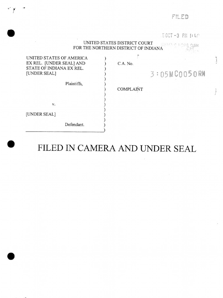 Madison Center Qui Tam False Claims Act Complaint