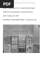 Cereal Box Book Report Guide | PDF