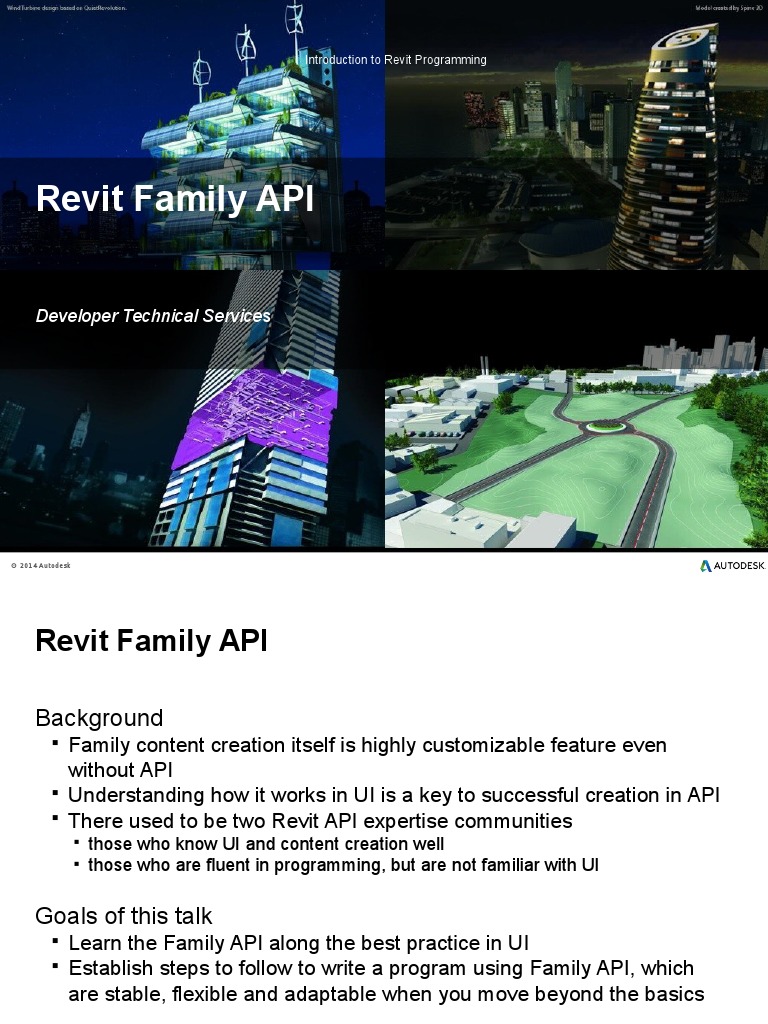 Revit Family API: Developer Technical Services | PDF | Autodesk Revit | Application Programming ...