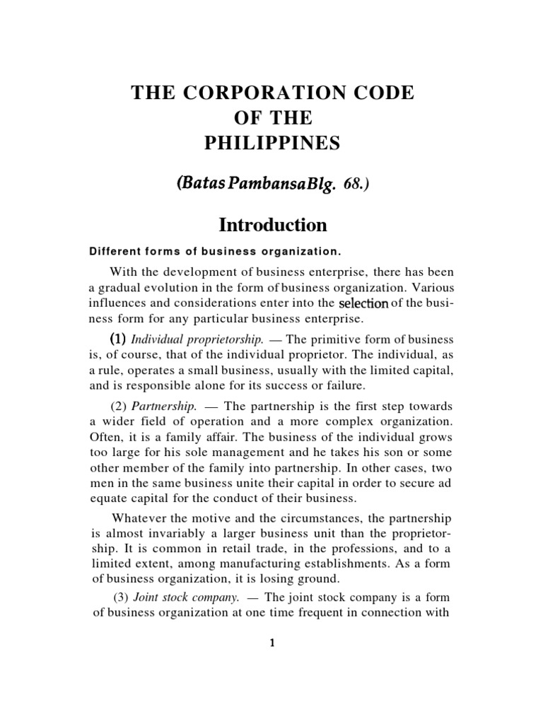 Corporation Code - de Leon | Download Free PDF | Corporations | Trust Law