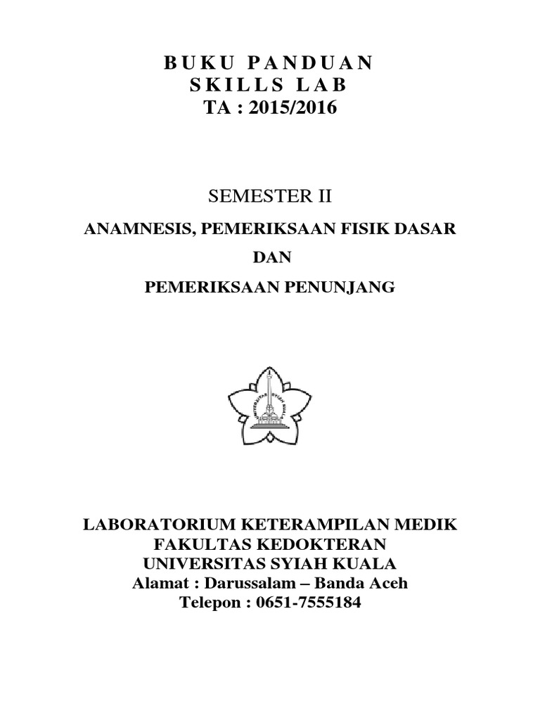 Buku Panduan Skills Lab Sem 2 | PDF