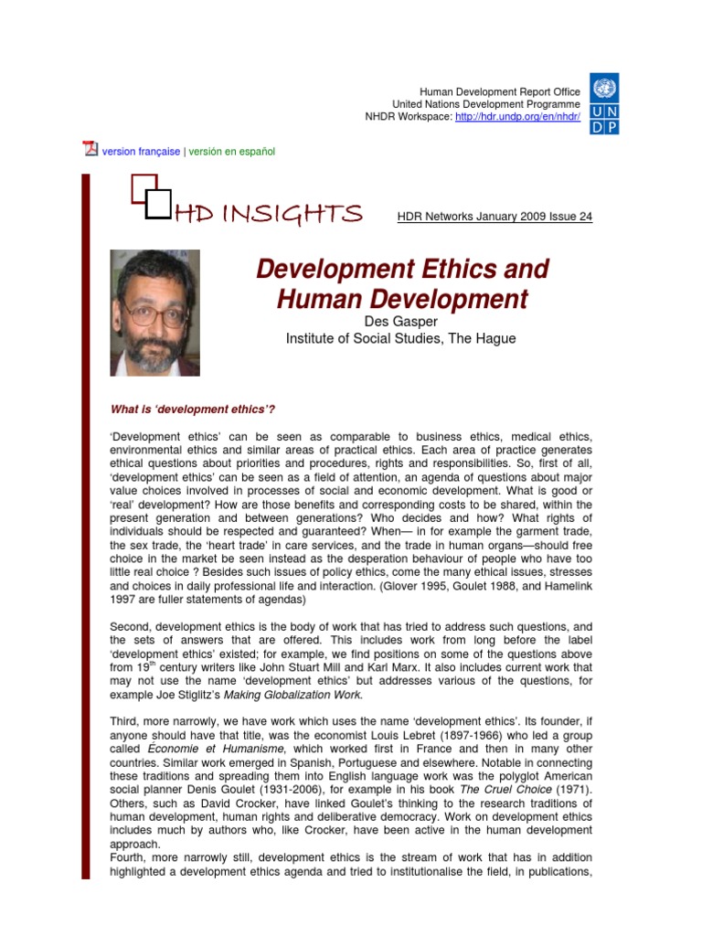 Development Ethics Overview | PDF | Thought | Reason