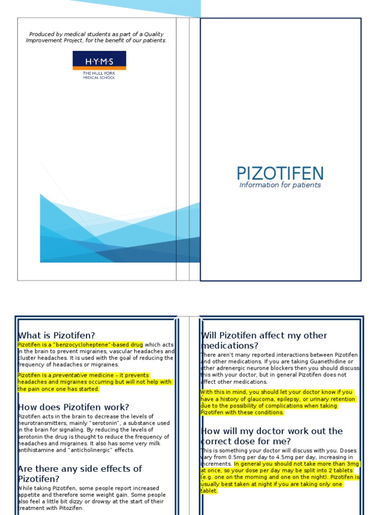 An Informational Guide on Pizotifen: A Preventative Treatment for ...
