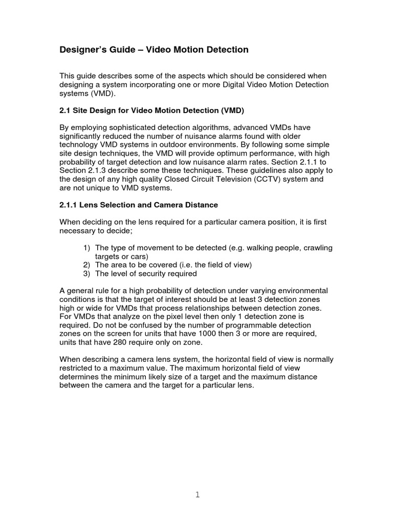 VMD Designers Guide | PDF | Electromagnetic Interference | Camera Lens