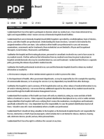 High Risk Consent Form: Doctor-In-Charge / Principal Surgeon ...