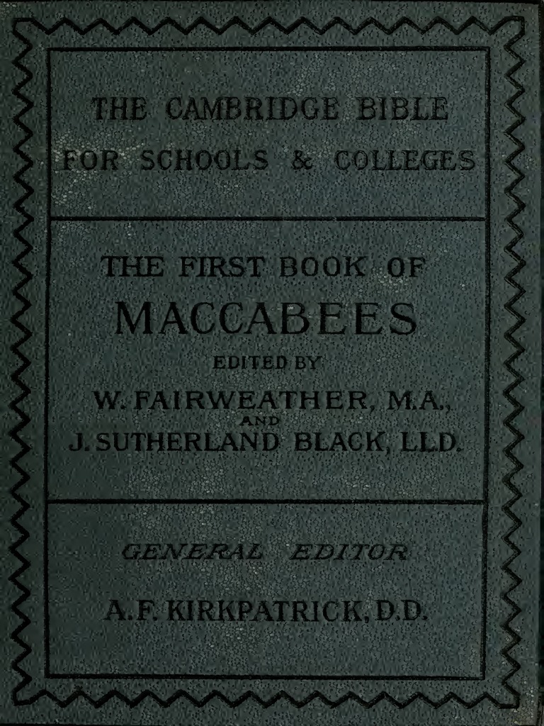 The Cambridge Bible For Schools and Colleges - The First Book of ...