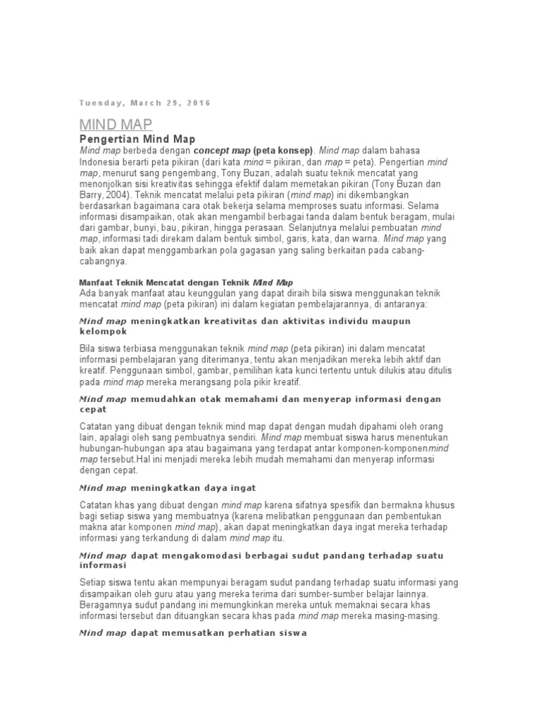 Concept Map Peta Konsep | PDF