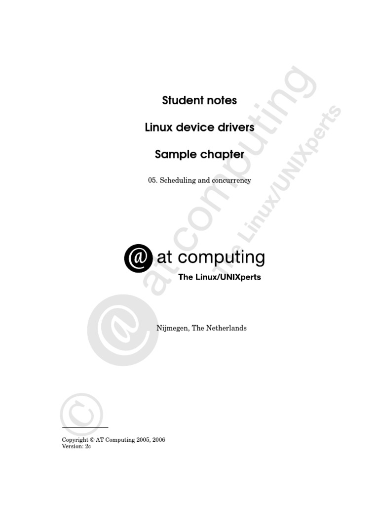 Linux Device Drivers | PDF | Scheduling (Computing) | Process (Computing)