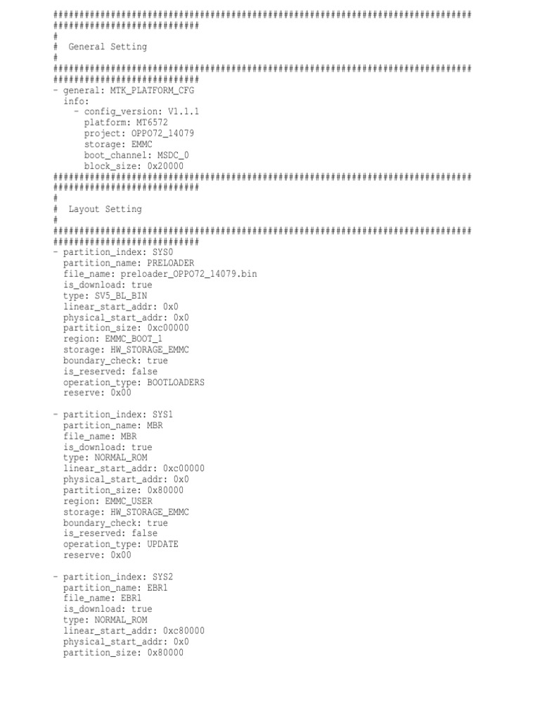 MT6572 Android Scatter Emmc | PDF | Operating System Technology | Computer Hardware