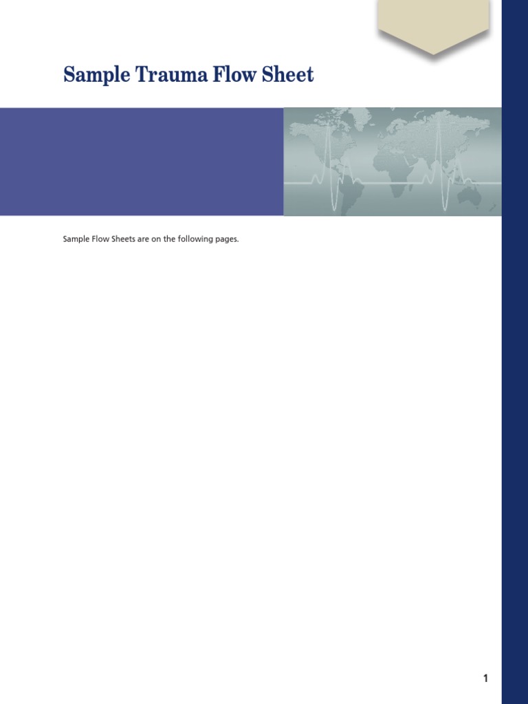 ATLS-9e Trauma Flow Sheet | PDF | Health Sciences | Health Care