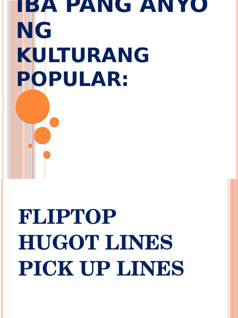 Fliptop, Pick Up Lines at Hugot Lines