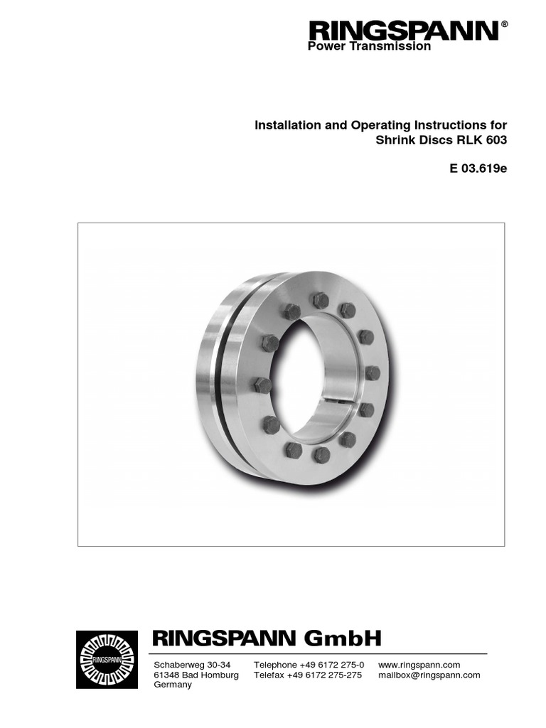 InstallationInstructions RLK603 | PDF | Screw | Engineering Tolerance