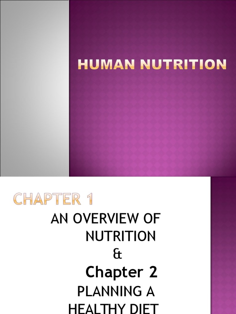 Nutrition and Diet Therapy Chapter 1 | Nutrients | Nutrition