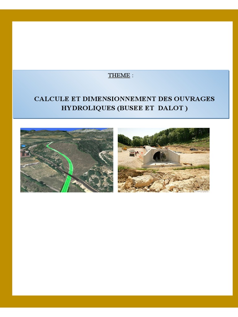 Etude Dalot Avec Robot | PDF | Béton armé | Ingénierie des structures