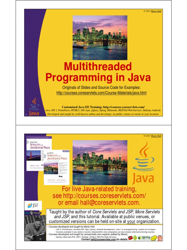 15 Java Multithreaded Programming PDF | PDF | Method (Computer ...