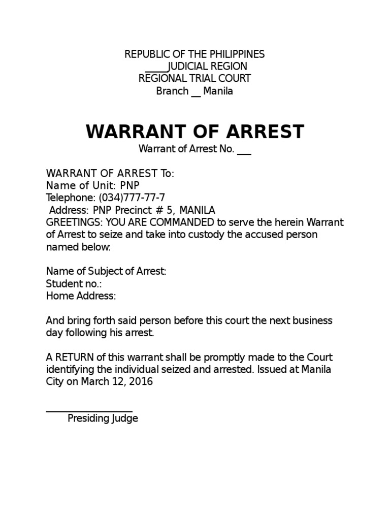 Warrant | PDF | Politics | Social Science