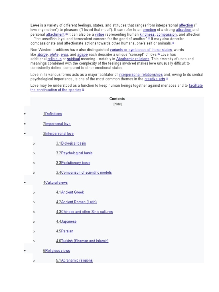 Storge Philia Eros Agape: Love Is A Variety of Different Feelings ...