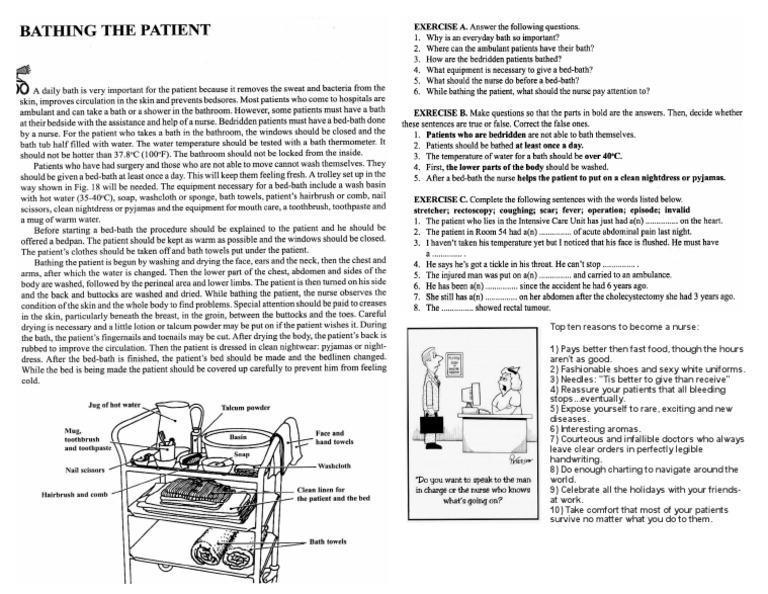 Bathing The Patient | PDF
