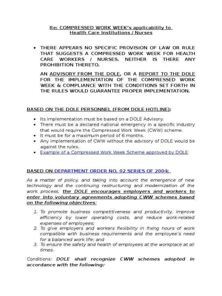 Compressed Work Week | PDF | Unemployment Benefits | Employment