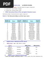 11 Table of Functional Group Priorities For Nomenclature - Master ...