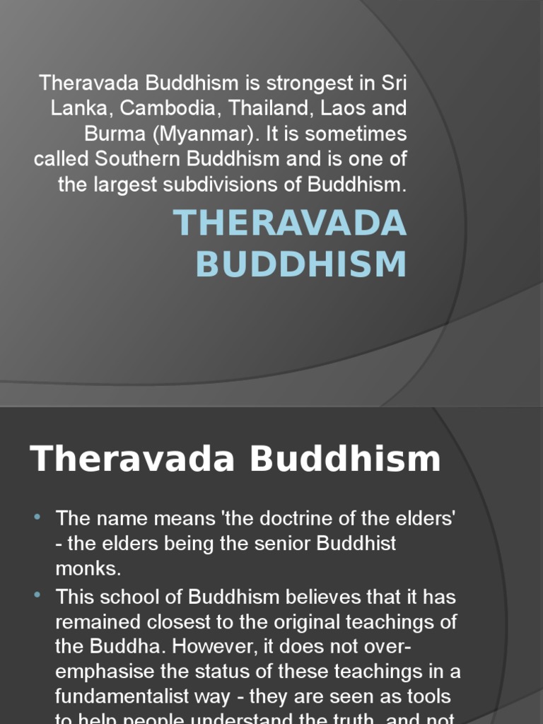 Theravada Buddhism | Religious Belief And Doctrine | Religious Comparison