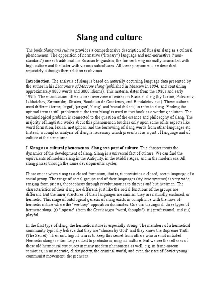 Additional RRL | Download Free PDF | Slang | Linguistics