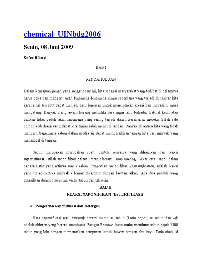 Chemical Sabun | PDF