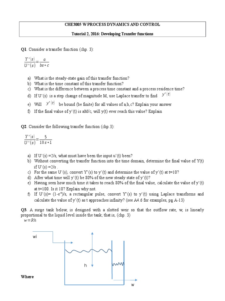 Tut 2 2016 | PDF | Chemical Reactions | Continuum Mechanics