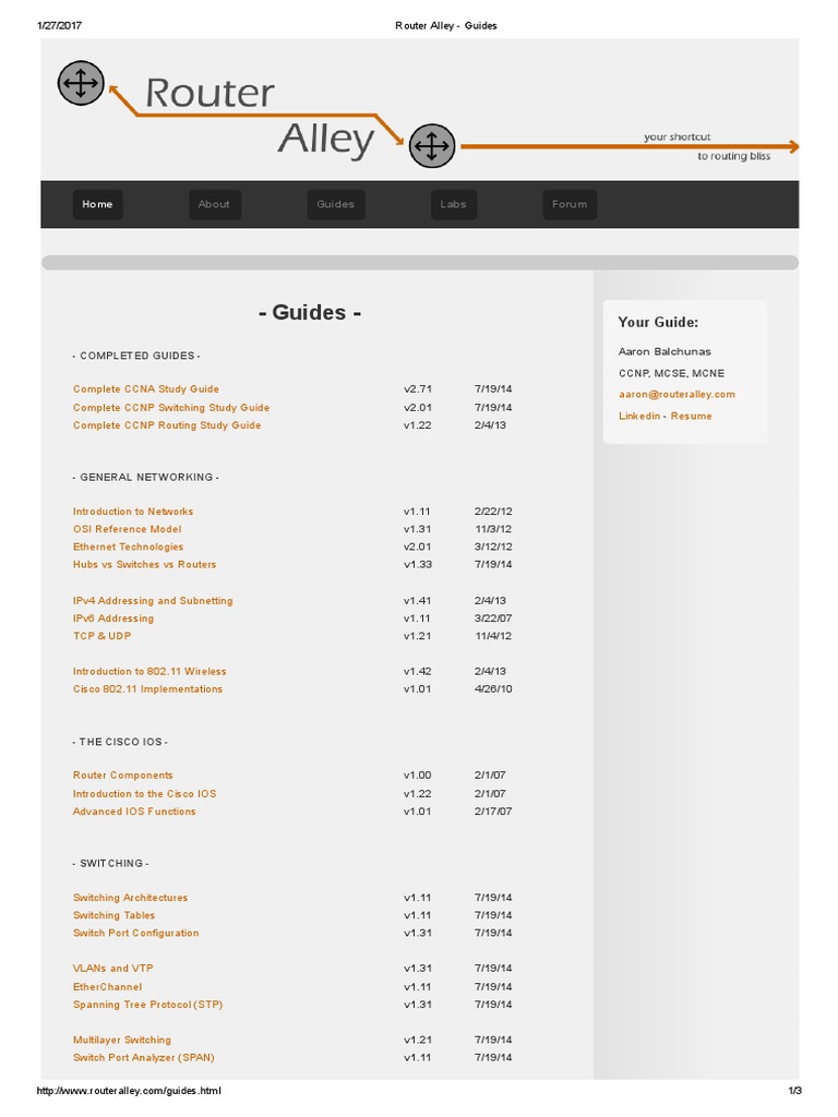 Router Alley - Guides PDF | PDF