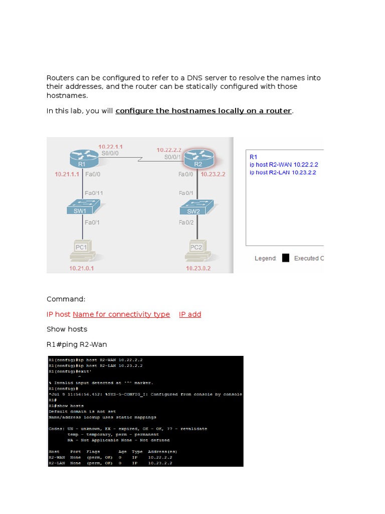 Hostname - DNS Resolution Lab | PDF | Computing | Cyberspace