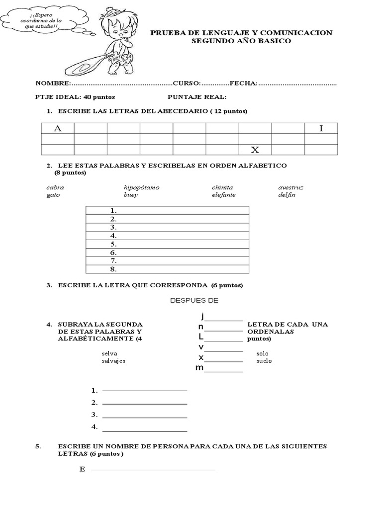 El Abecedario Prueba | PDF | Alfabeto | Lingüística