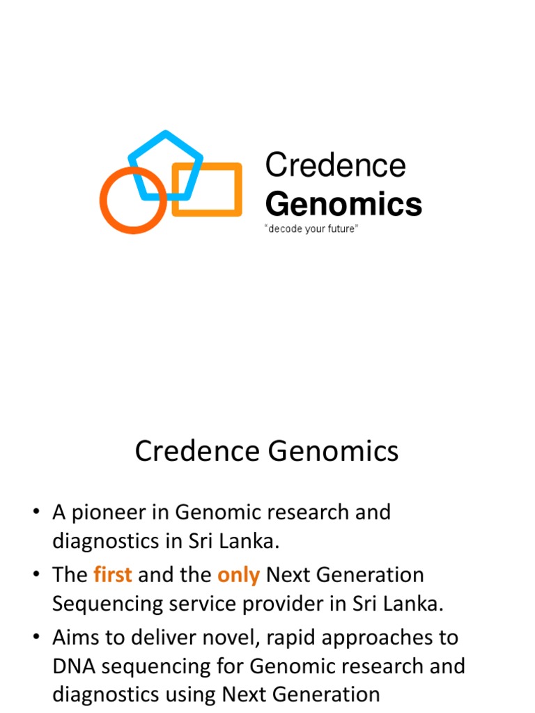Credence Presentation Revised by VHWD VERSION 2 | PDF | Dna Sequencing ...