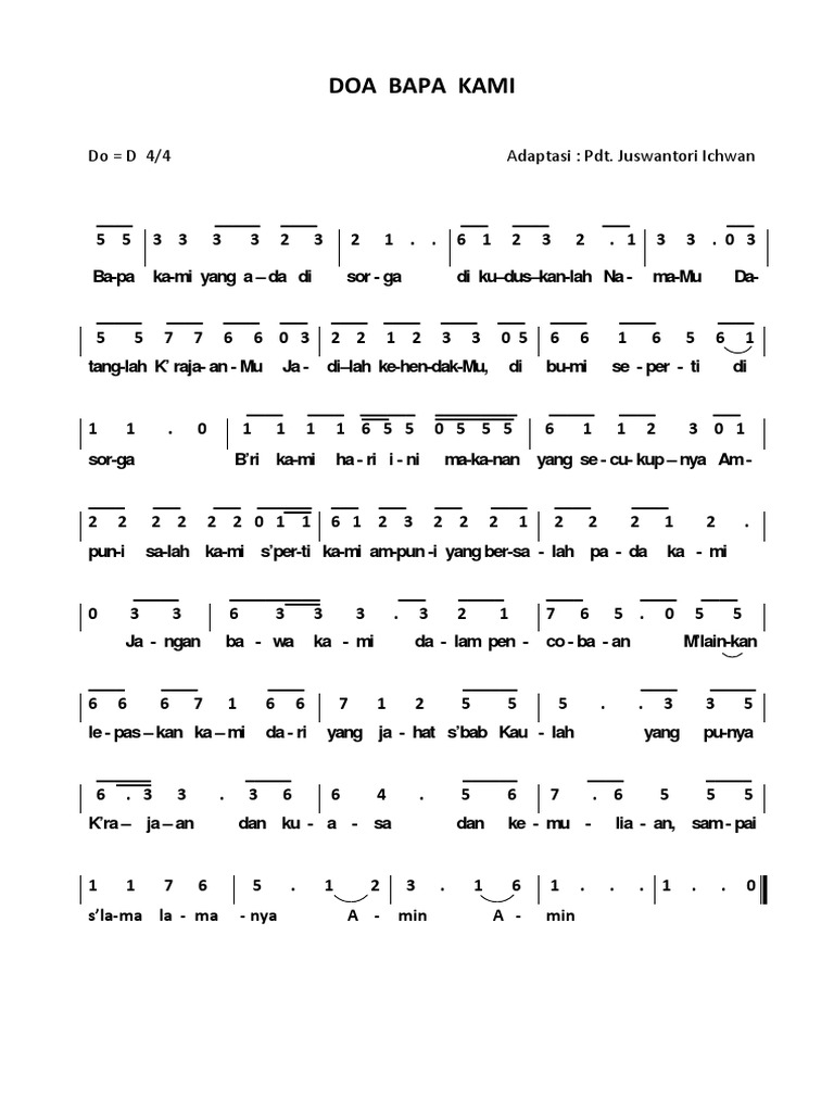 Doa Bapa Kami | PDF