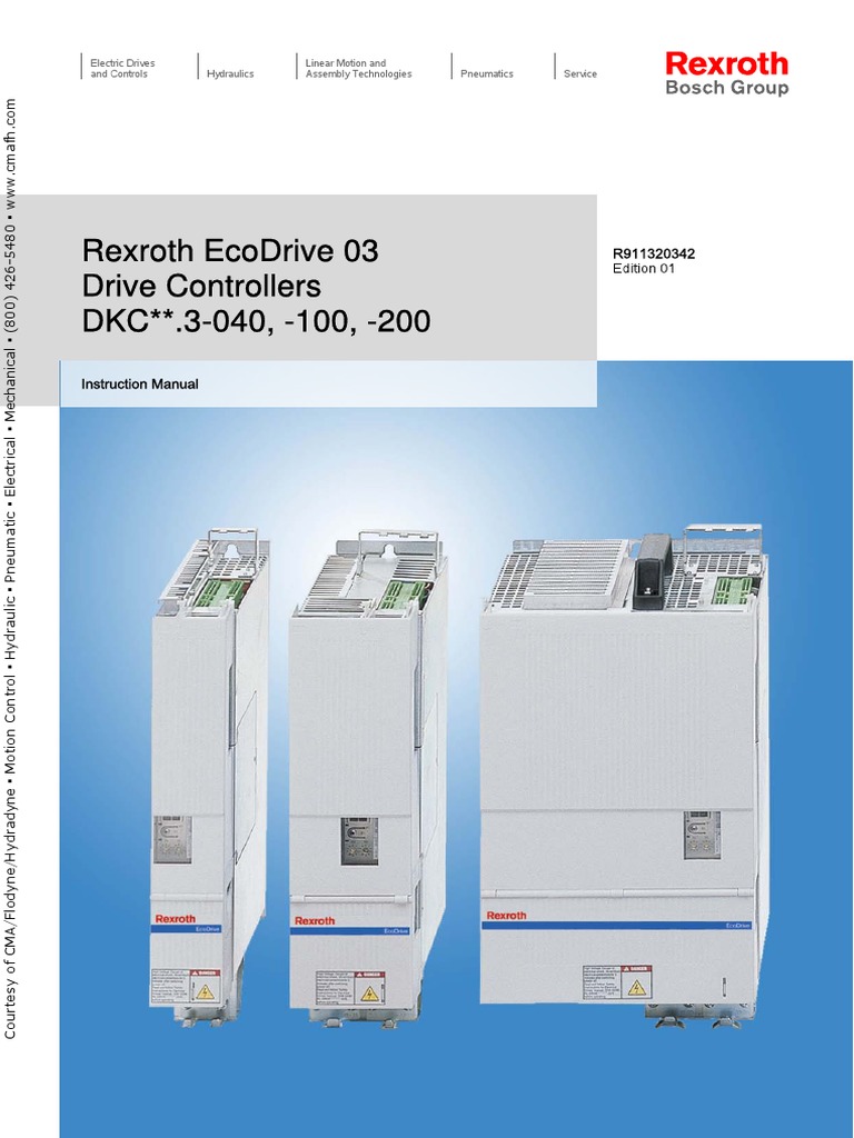 EcoDrive 03 - Instruction Manual | PDF | Electric Motor | Power Supply