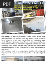 2.specifications Cold Room | PDF | Door | Refrigeration