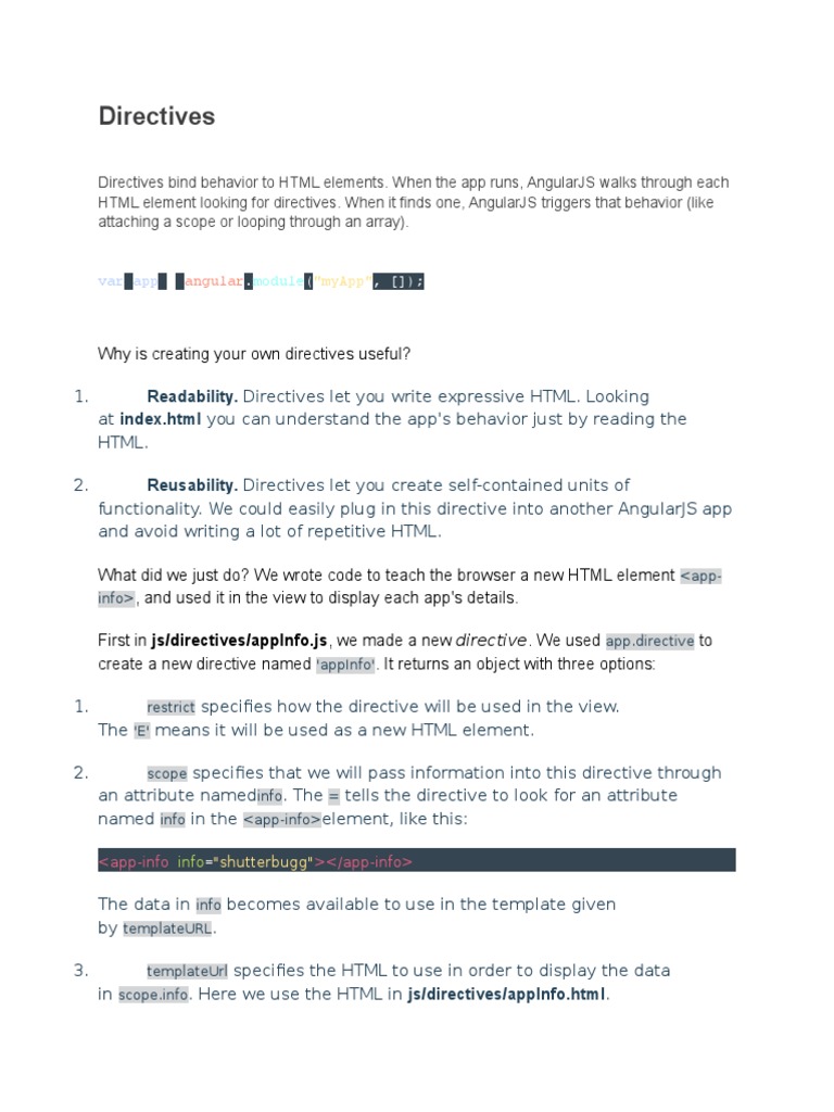 Angular Notes Pdf Angular Js Computer Data