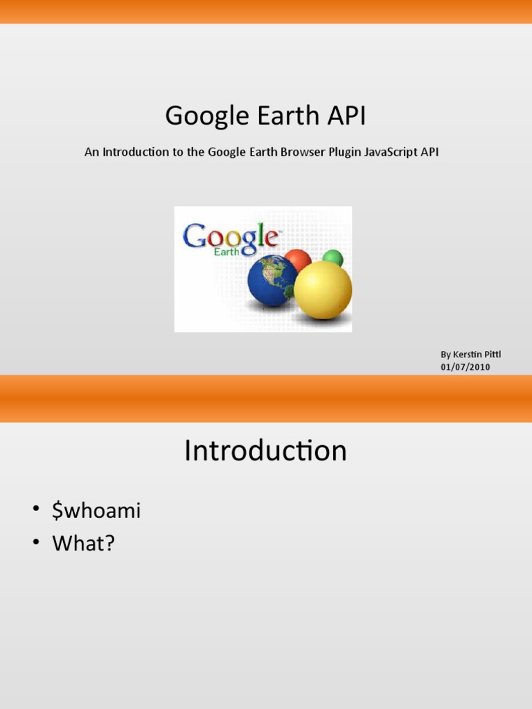 An Introduction To The Google Earth Browser Plugin Javascript Api | PDF ...
