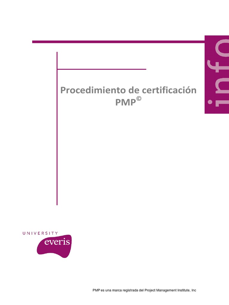 Procedimiento de Certificación PMP | PDF | Profesional en el manejo de ...