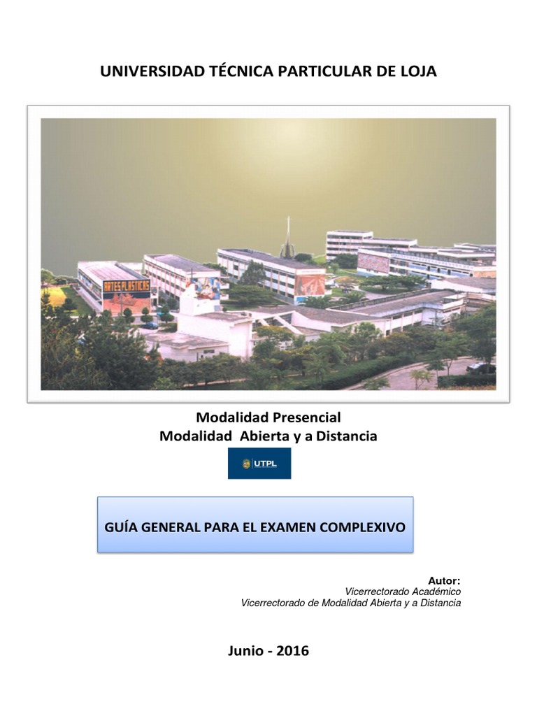 Guia Ec Utpl | PDF | Prueba (evaluación) | Cognición