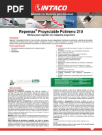 Ficha Tecnica Repemax Capa Fina (Intaco) - 1 | PDF | Hormigón | Pintar