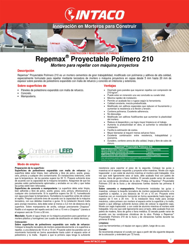 FT Repemax Proyectable Polimero 210 0 | PDF | Aluminio | Liderazgo en ...