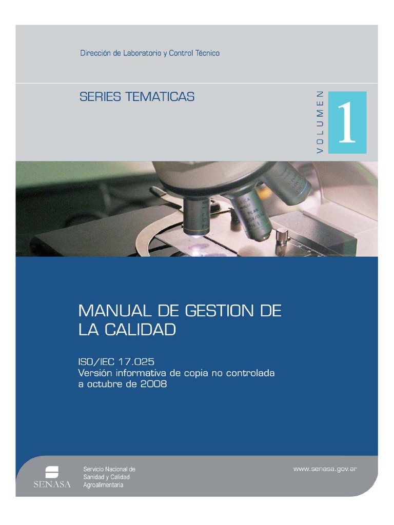 manual de Calidad 17025!!!!!!!! | PDF | Gestión de la calidad | Calidad (comercial)